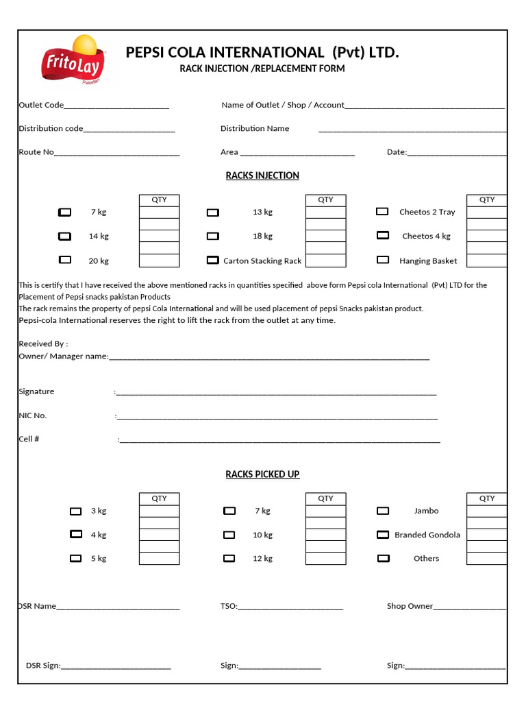 Rack Injection Format | PDF | Drink | Non Alcoholic Drinks