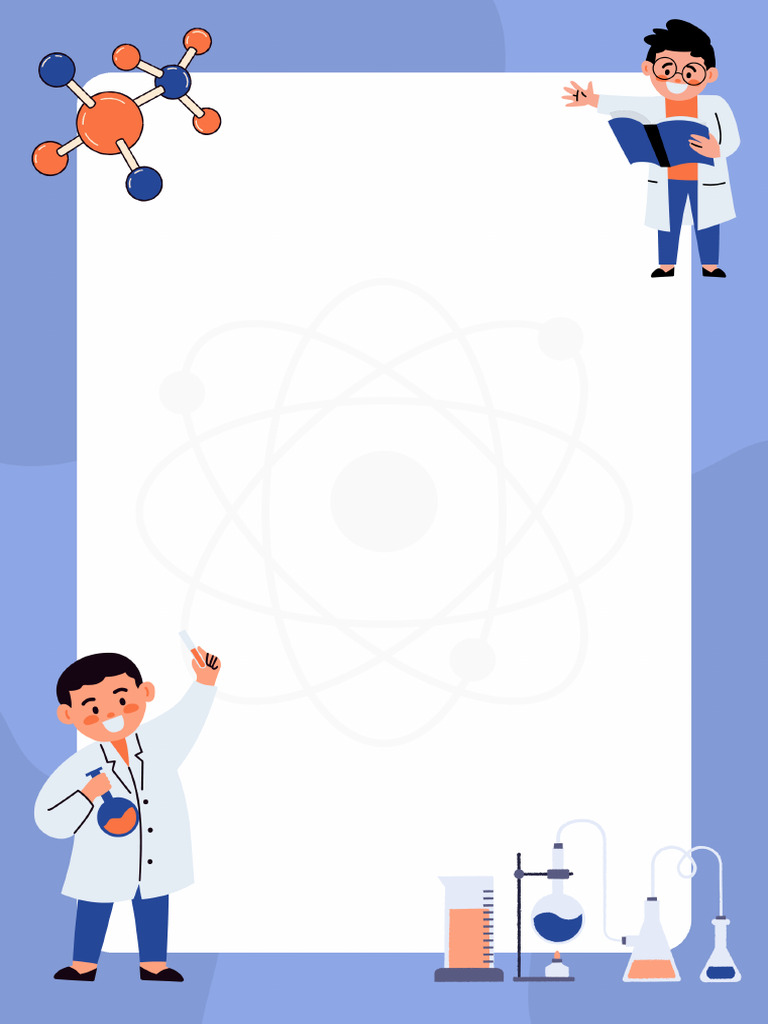 Blue Illustration Experiment Blank Paper A4 Document Page Border | PDF
