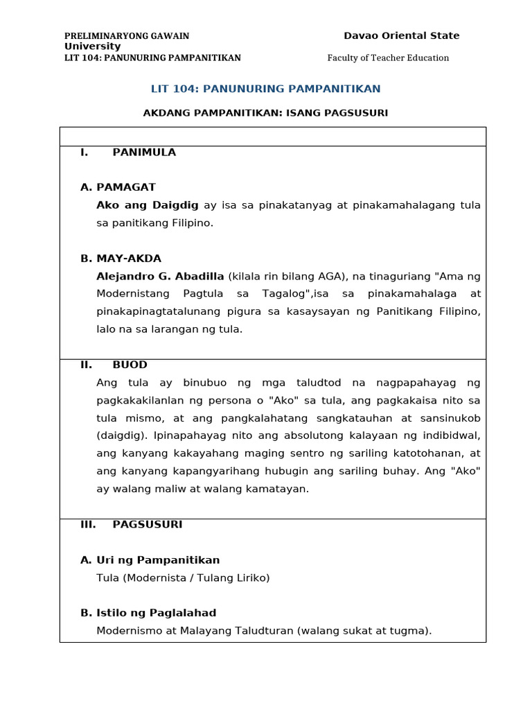 TP - Ako Ang Daigdig | PDF
