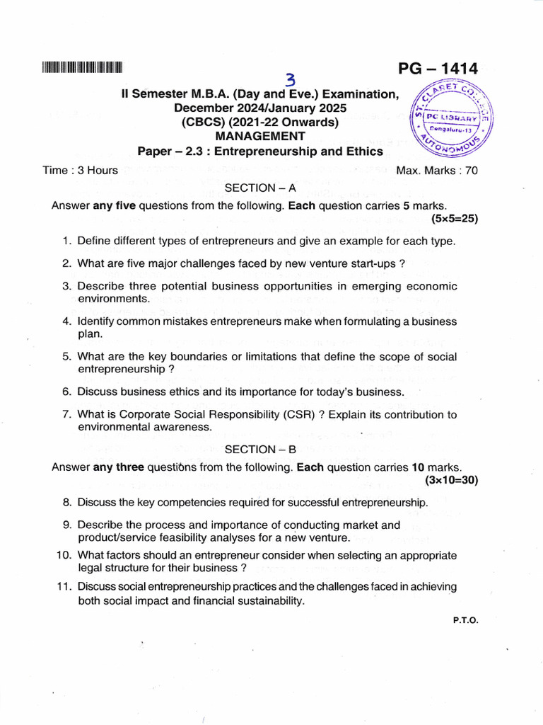 23 Entrepreneurship Ethics | PDF | Entrepreneurship | Corporate Social ...