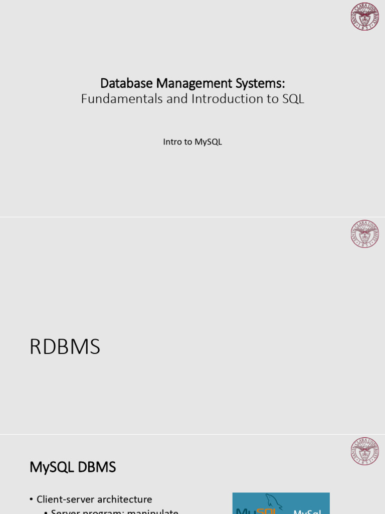 Week1(2) | PDF | Relational Database | Sql