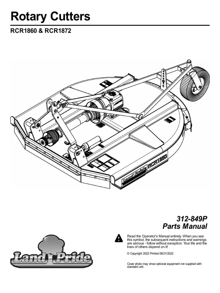 RCR1860 & RCR1872 Rotary Cutters Manual | PDF | Clutch | Automotive ...