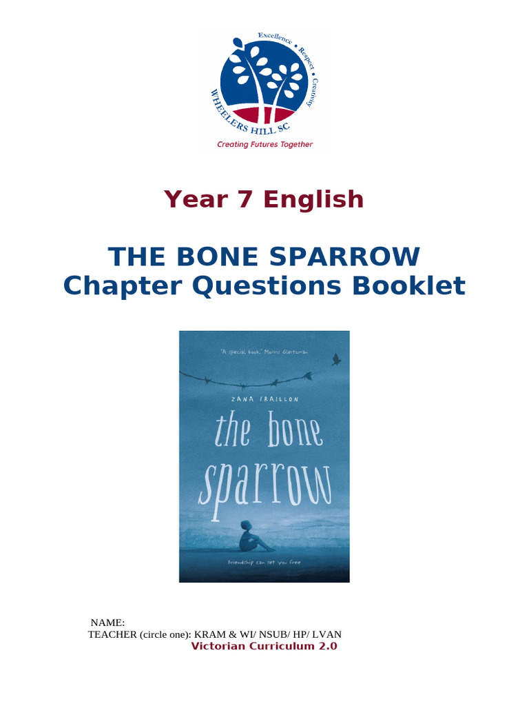 Year 7 English: The Bone Sparrow Questions | PDF