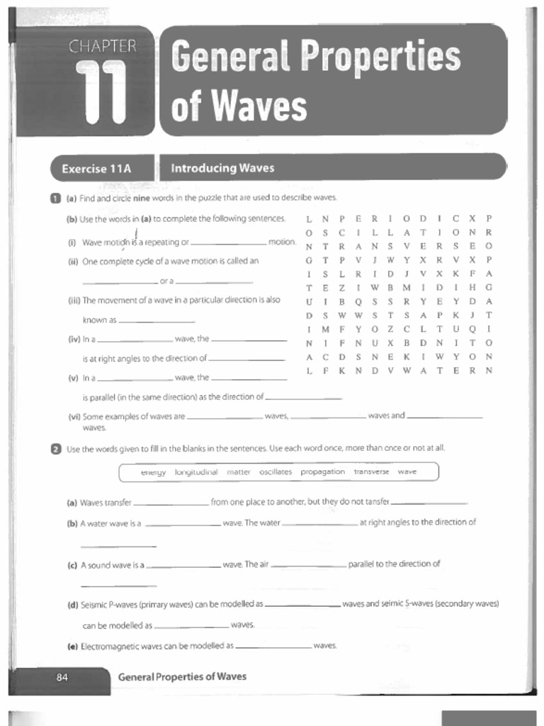Sound and Waves Workbook | PDF