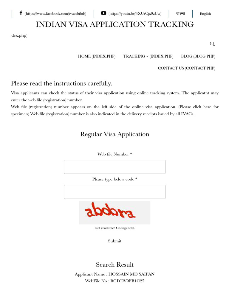 Track Your Indian Visa Application | PDF | Travel Visa | Immigration Law