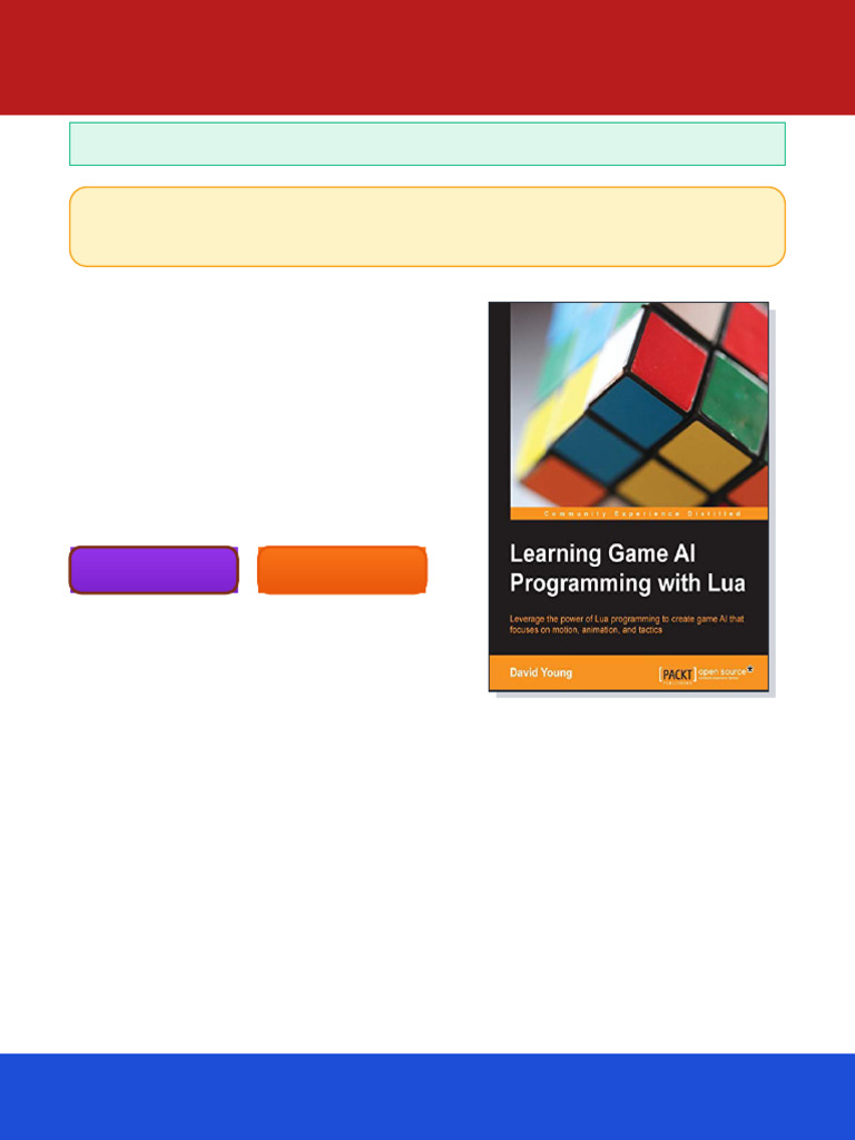 Learning Game AI Programming with Lua 1st Edition David Young ebook ...