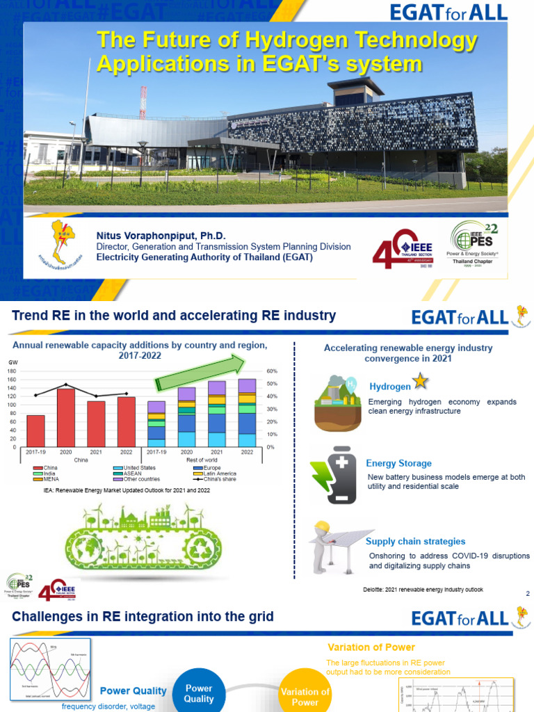 Hydrogen Technology in Thailand's Energy Future | PDF | Energy Storage ...