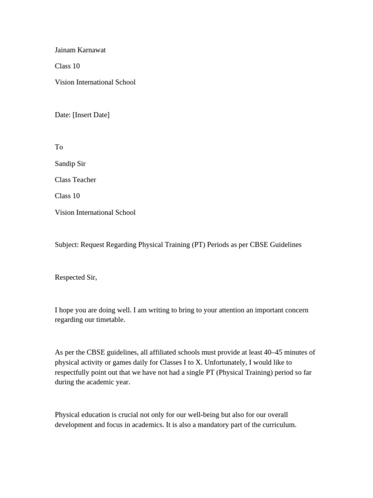 PT Letter Jainam Karnawat | PDF