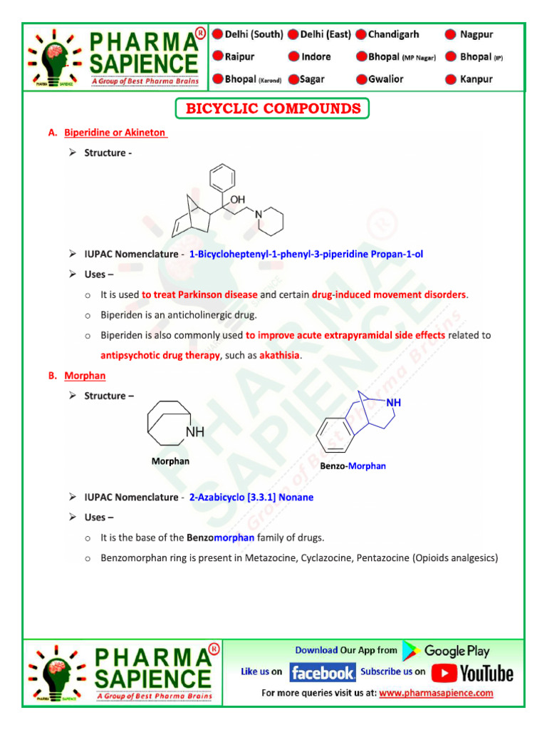 Bicyclic & Tricyclic Compounds - Anti | PDF