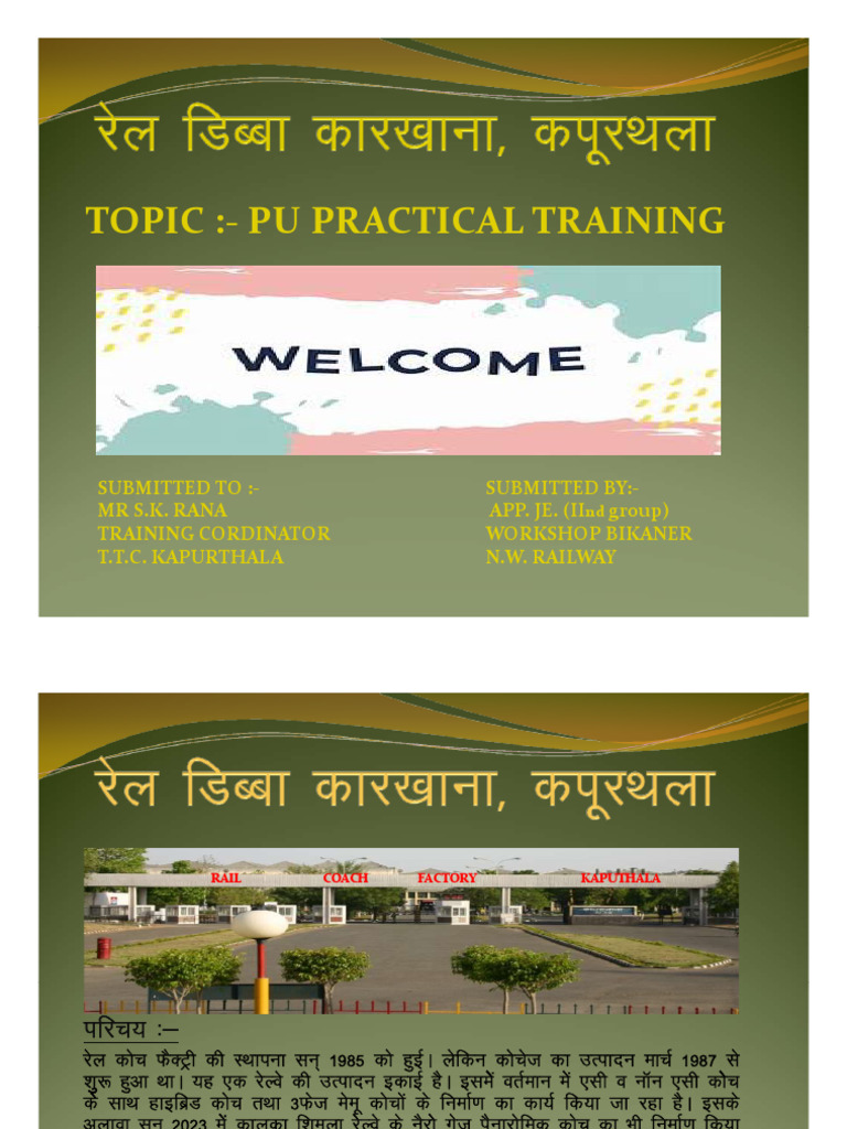RCF Pu Training 2nd Group | PDF | Transportation Engineering | Wheeled ...