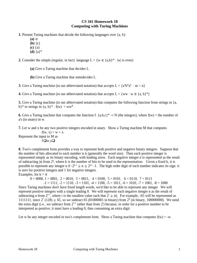 Home 18 Computing With Turing Machines | PDF | Number Theory | Mathematics