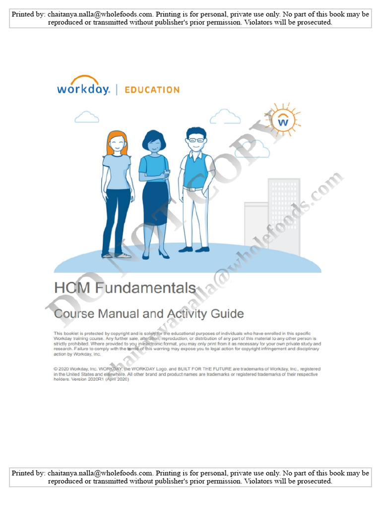 Workday - HCM Fundamentals | PDF