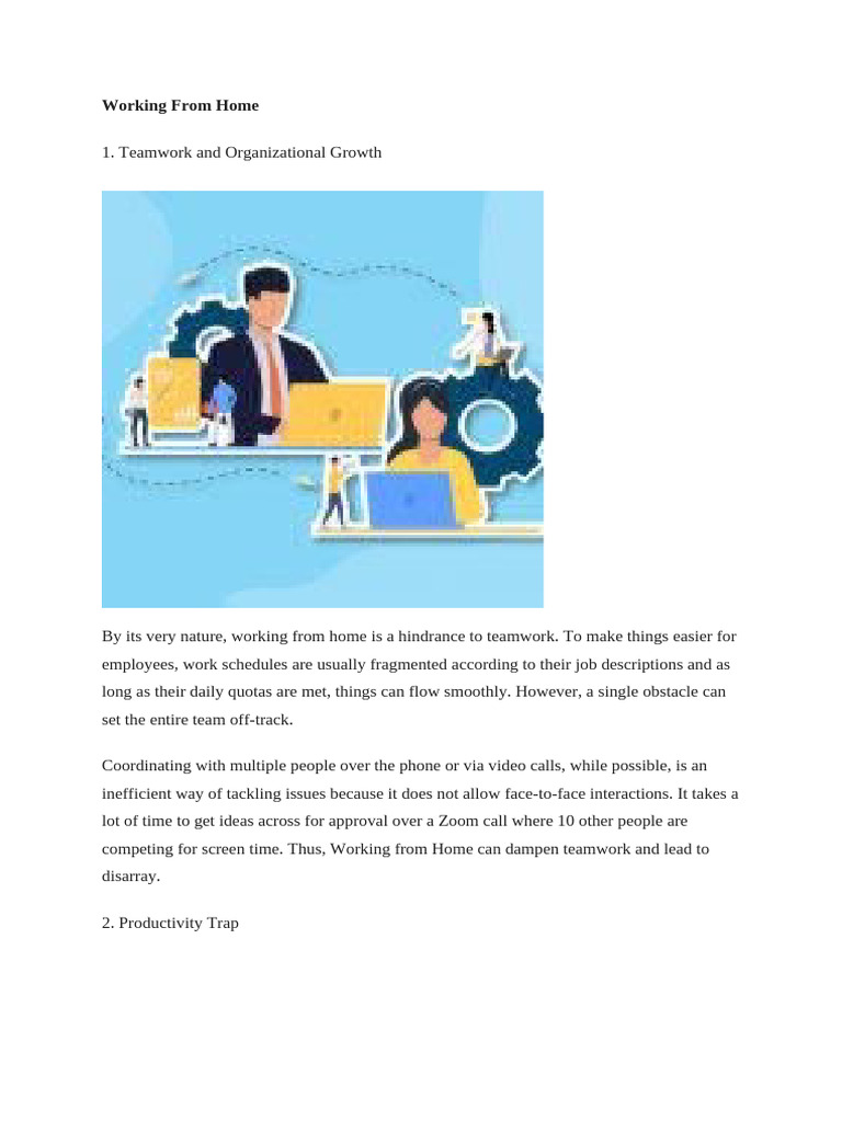 96 Working From Home Vs Work From Office | PDF | Business | Social ...