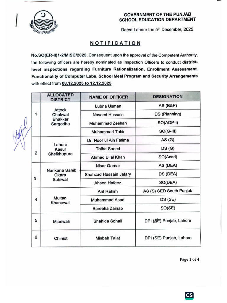 Inspection Notification | PDF