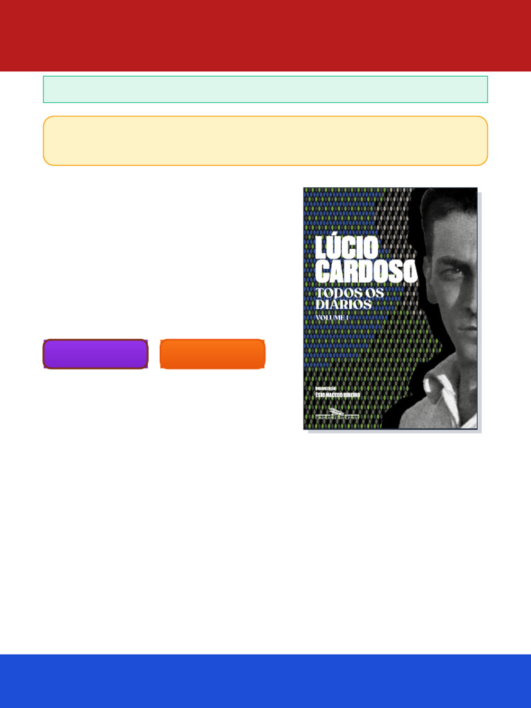 Todos os diários Volume 1 1st Edition Lúcio Cardoso ebook remastered ...