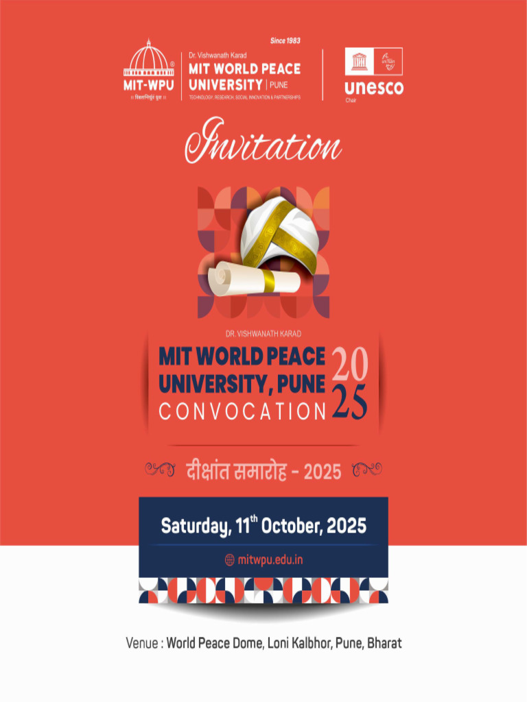 Convocation Invitation Card 2025 Revised | PDF
