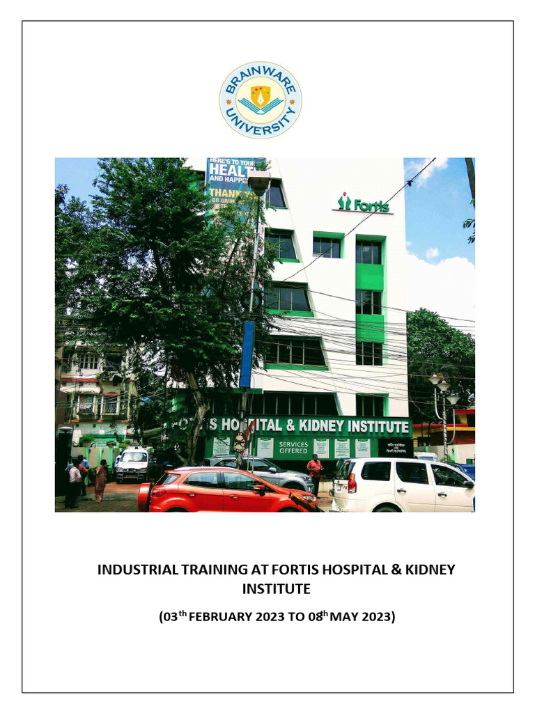 Fortis Hospital Training Report 2023 | PDF | Procurement | Business