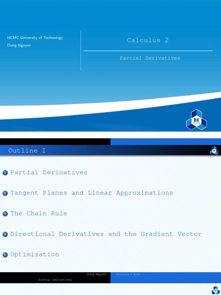 partial-derivatives | PDF | Derivative | Gradient