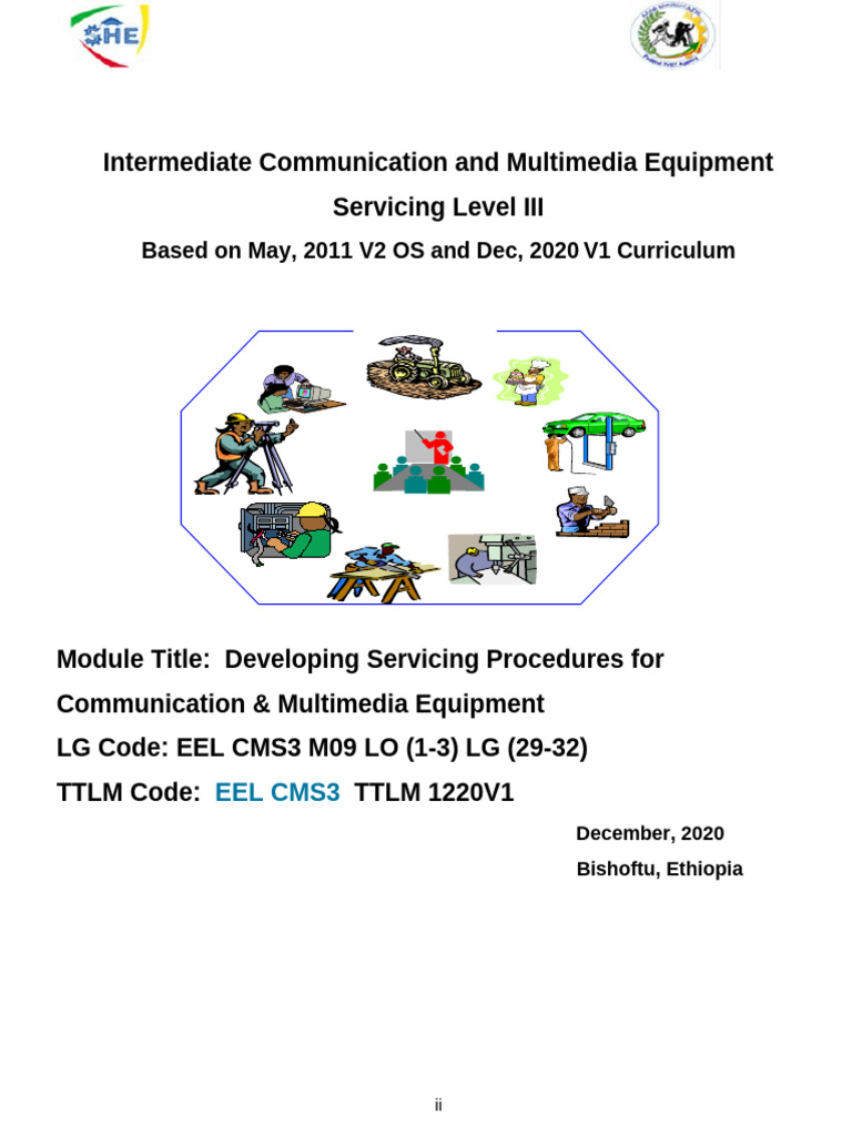M09-Develop Serv Procedures For Comm & Multimedia Equipt | PDF | Occupational Safety And Health ...