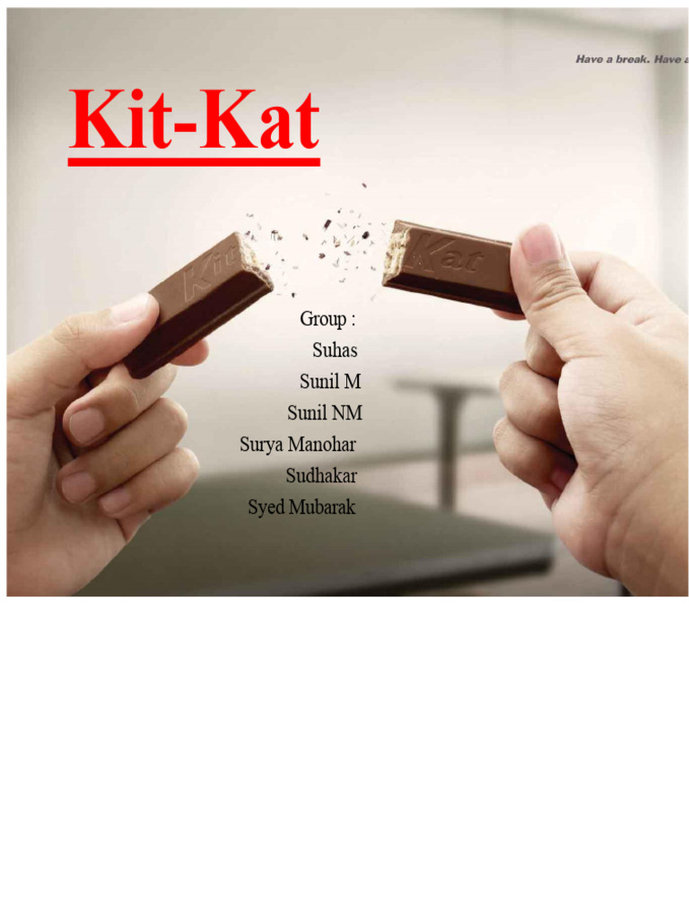 Apresentação do Kit Kat 1 | PDF | Publicidade | Chocolate
