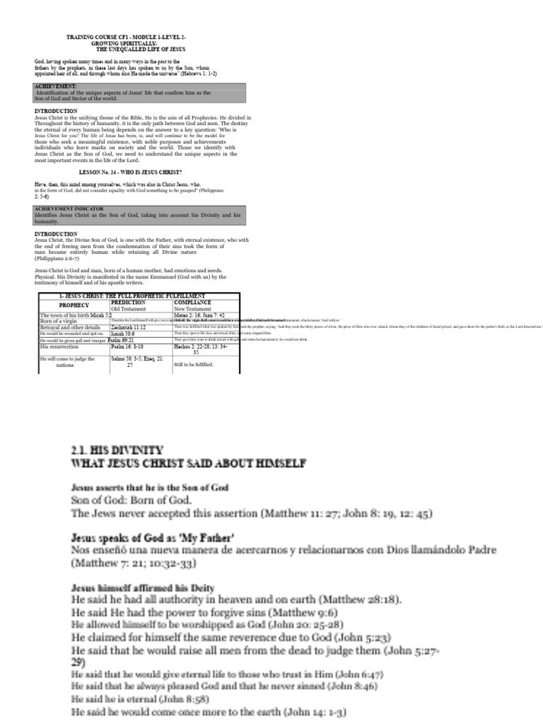 Understanding Jesus: Son of God | PDF | Jesus | Prophecy