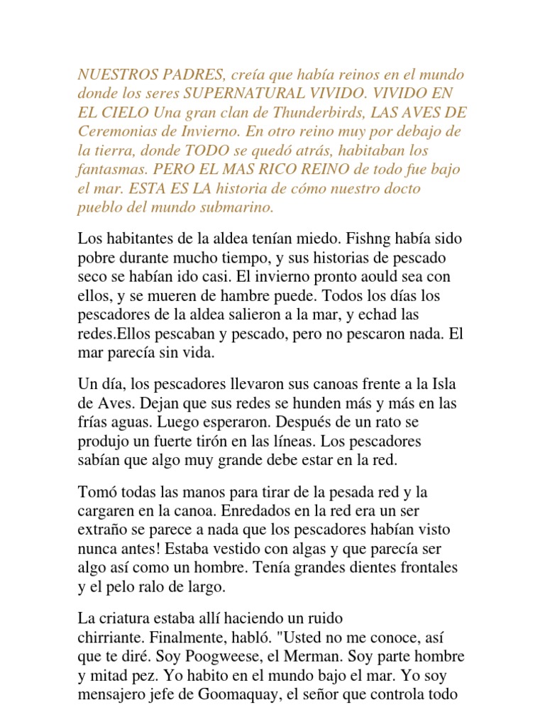 Lecturas de Ingles | Naturaleza