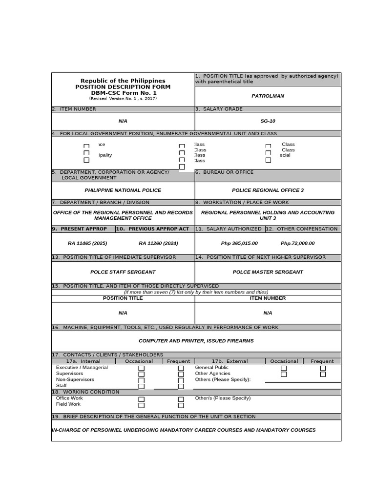 Recruit DBM Form Zafra For Print | PDF