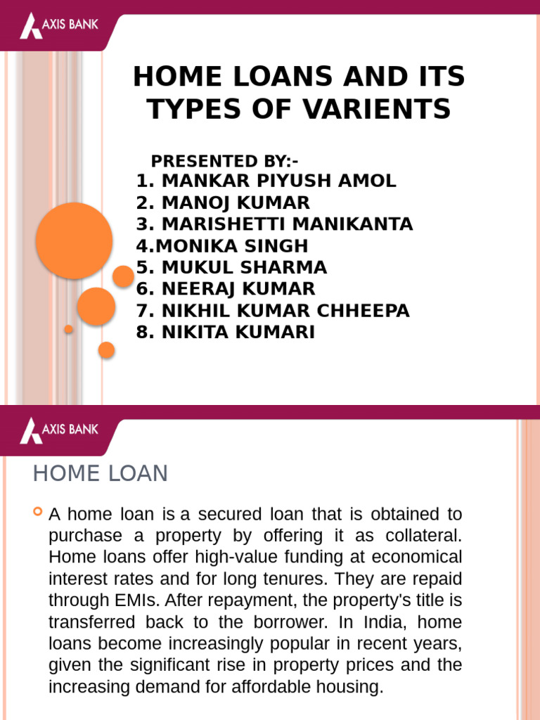 Home Loans and Its Types of Varients-2[1] | PDF | Mortgages | Loans
