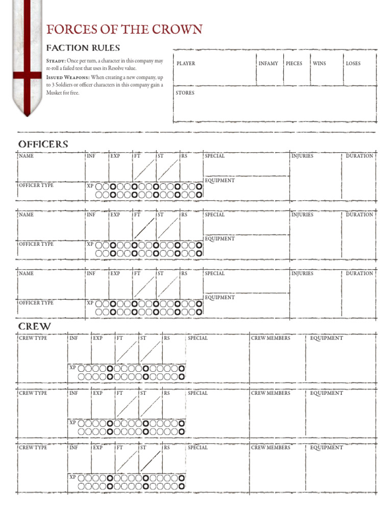 PF - Campaign Sheet Forces of The Crown Copy - iuKz1J7QJ | PDF ...