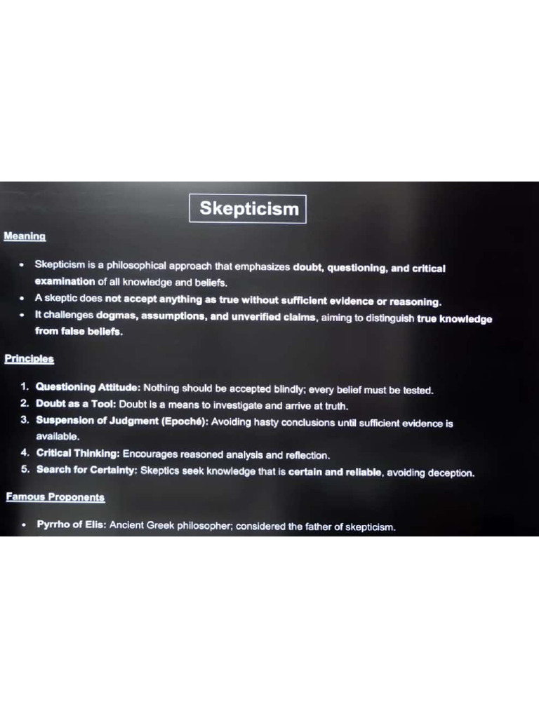 Skepticism and Empiricism | PDF