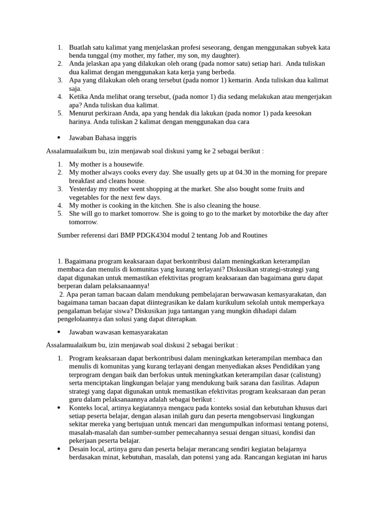 Jawaban Diskusi Sesi 2 | PDF