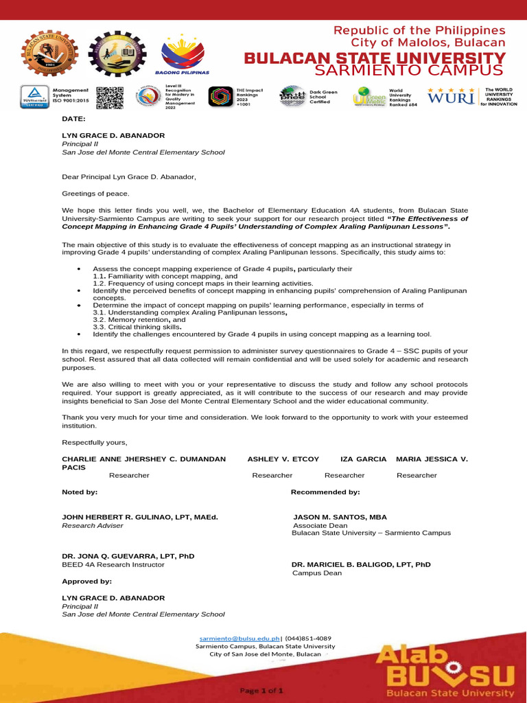 UPDATED Validation Letter | PDF | Critical Thinking | Cognition