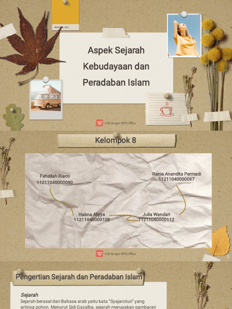 Sejarah dan Peradaban Islam: Pengertian dan Perkembangan | PDF