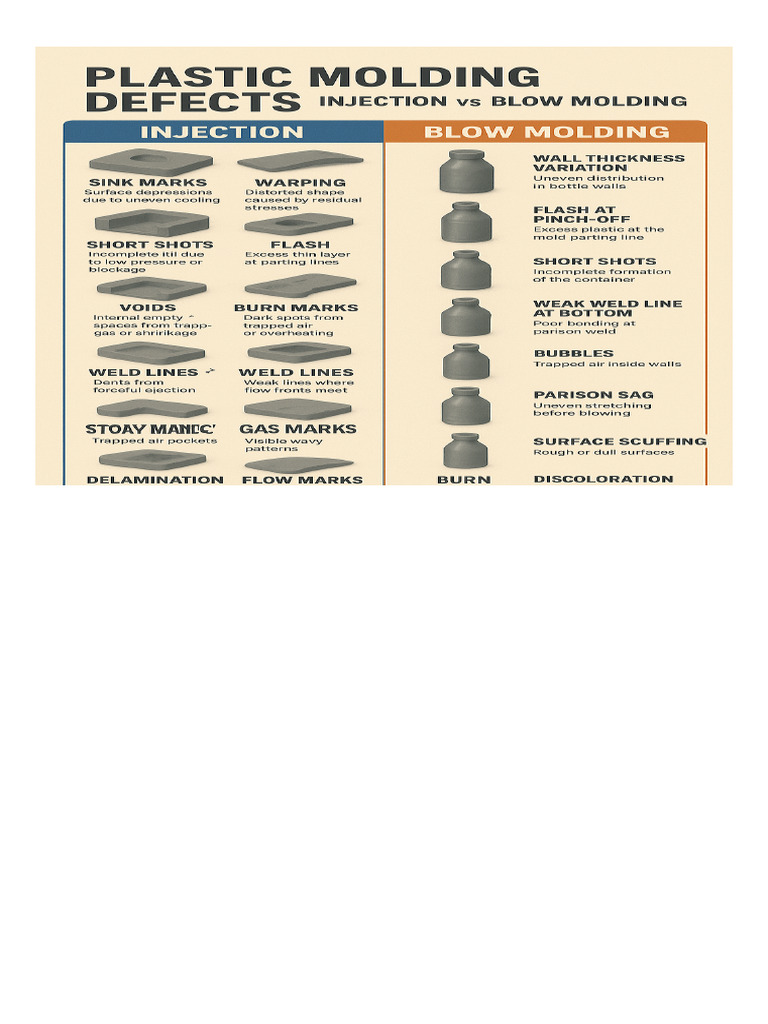 Plastic Molding Defects Poster | PDF
