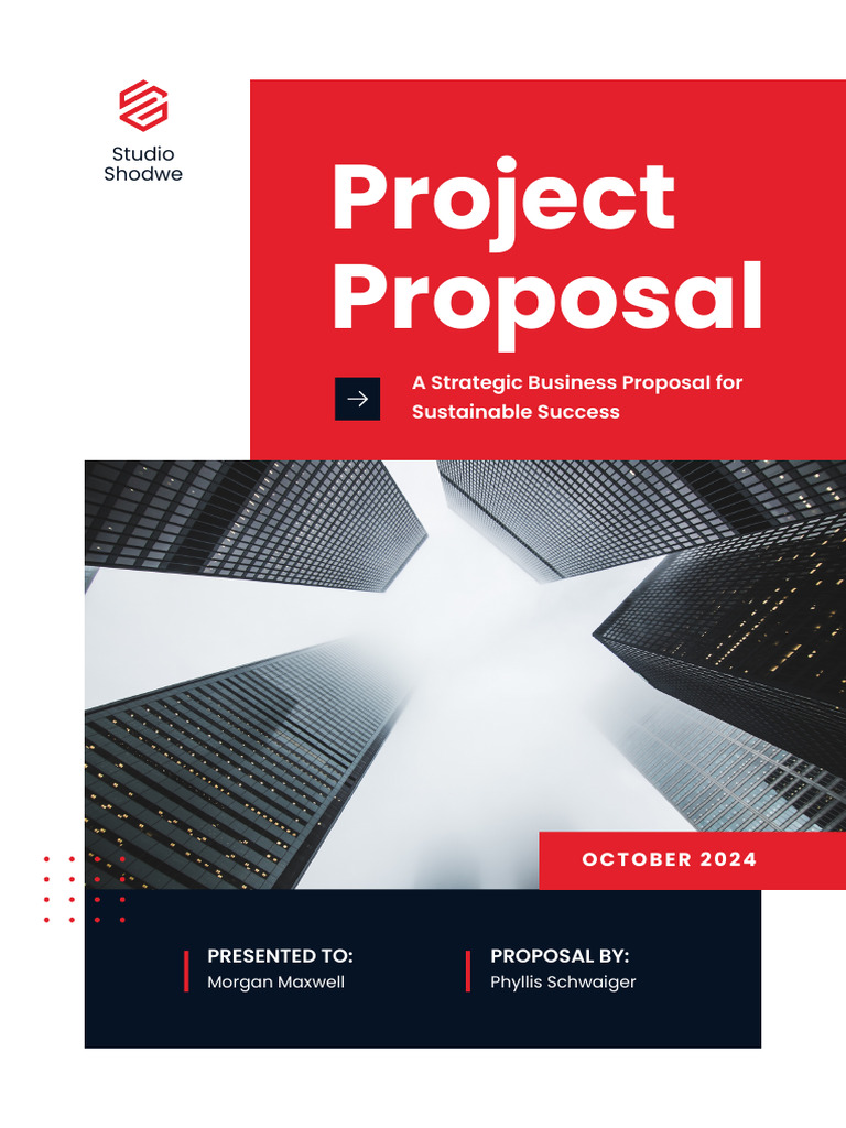 Red & Blue Modern Minimalist Project Proposal | PDF