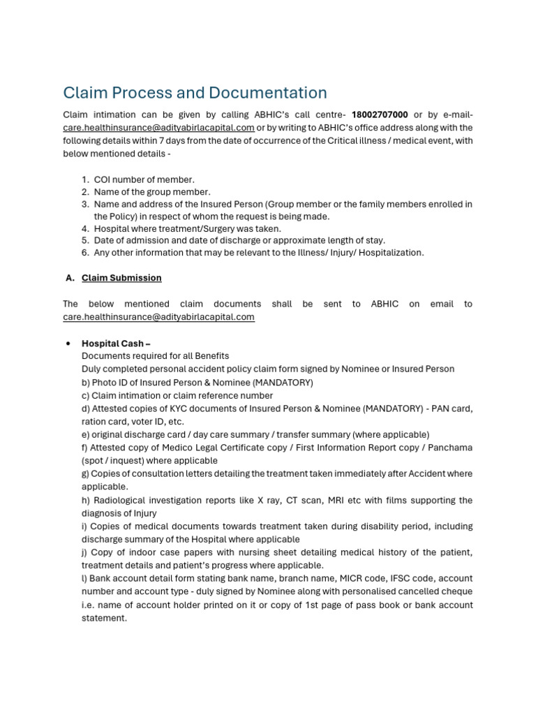 Claims Process Hospital Cash.pdf 20251028161803 | PDF | Receipt