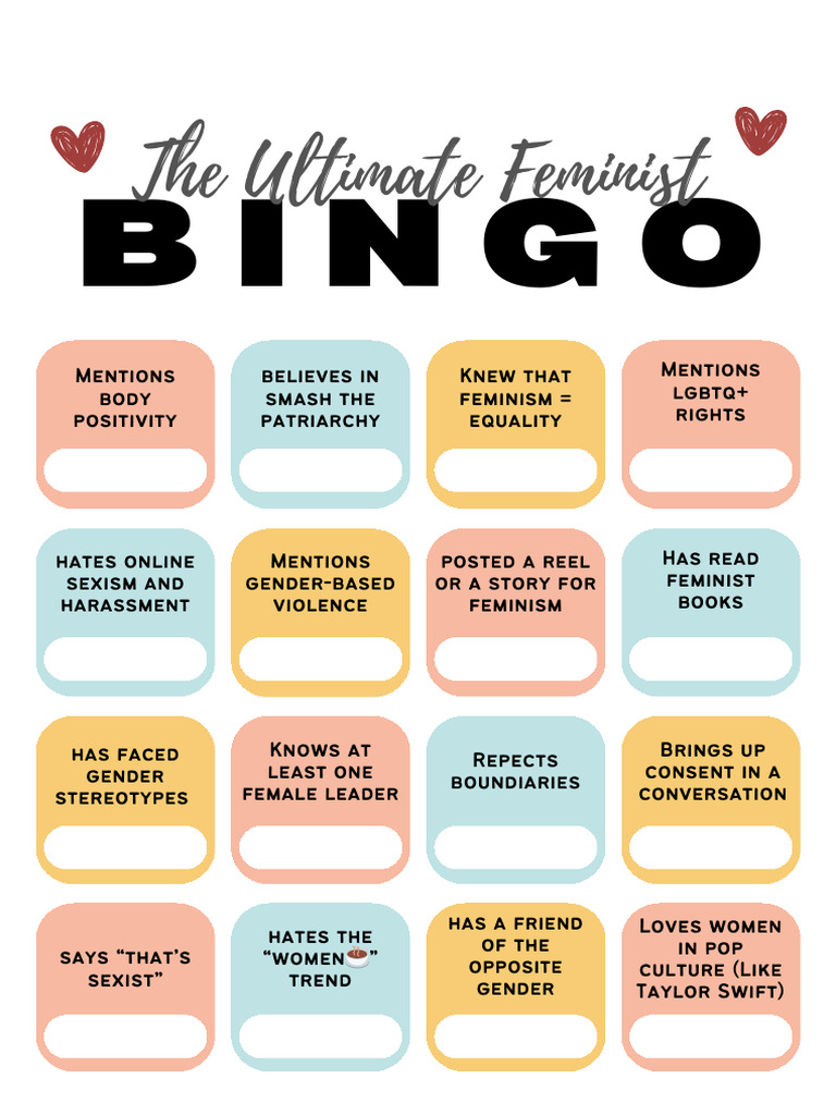 The Ultimate Feminist Bingo Card | PDF