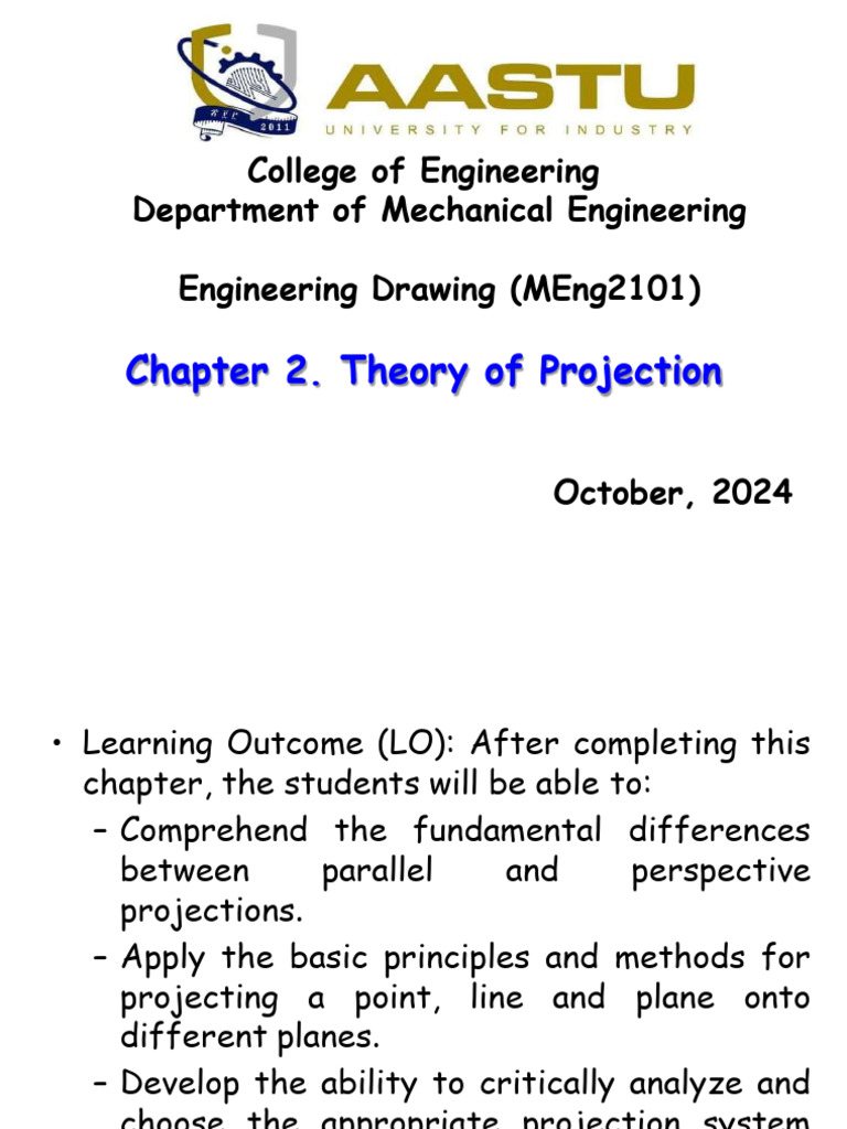 Theory of Projection in Engineering Drawing | PDF