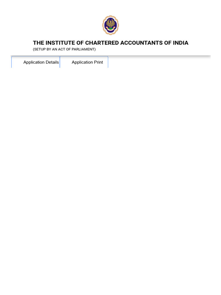 ICAI Intermediate Exam Application 2026 | PDF