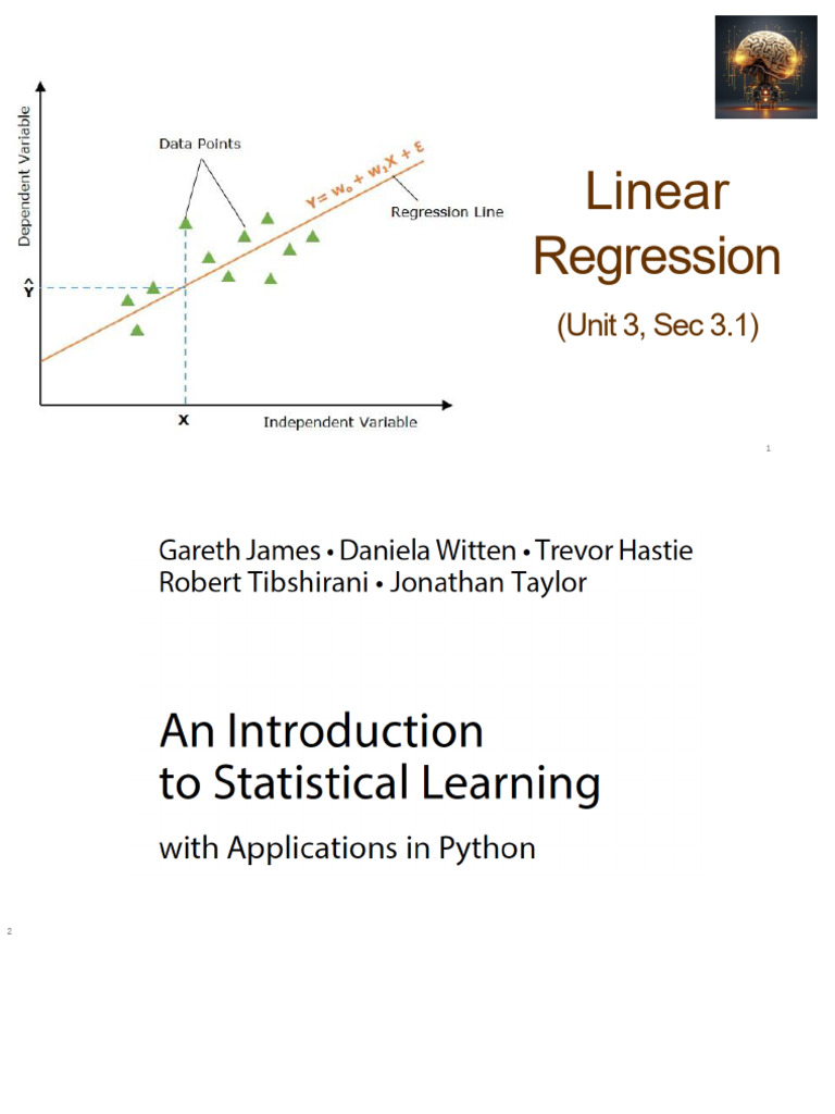 Unit 3 -Simple Linear Regression | PDF | Errors And Residuals | P Value
