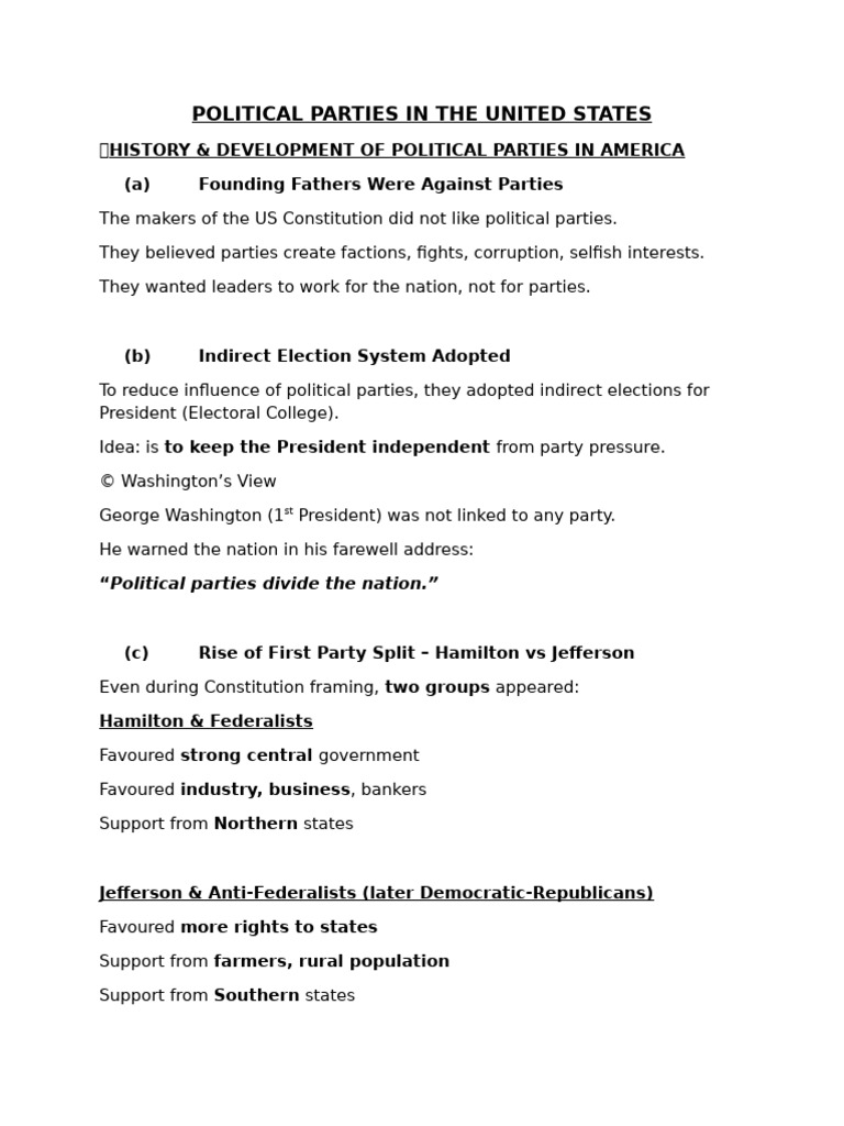 US Political Parties | PDF | Political Parties | Democratic Party ...
