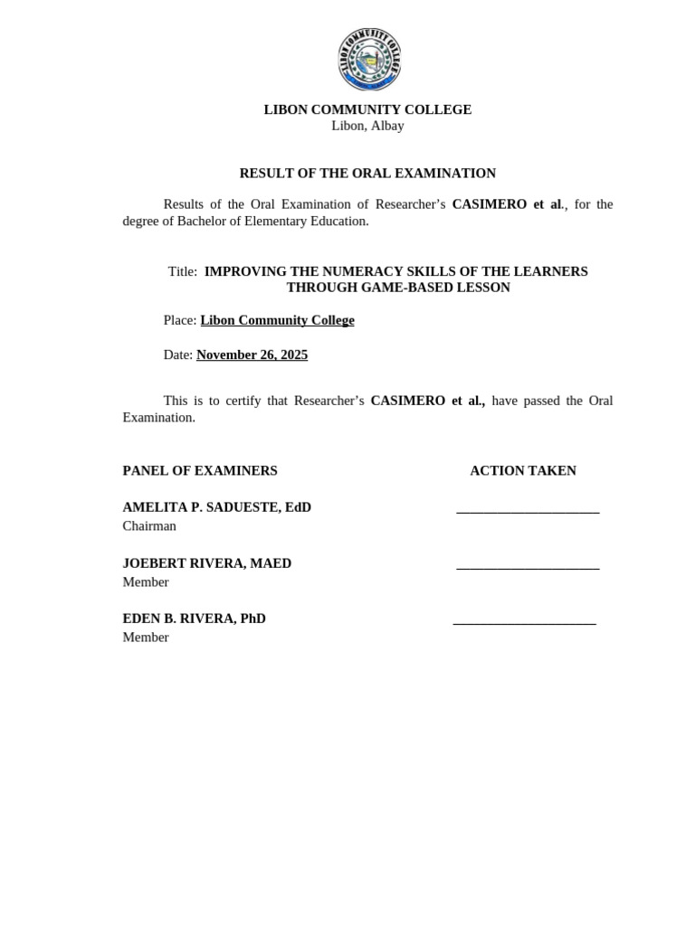 Approval Result AR | PDF