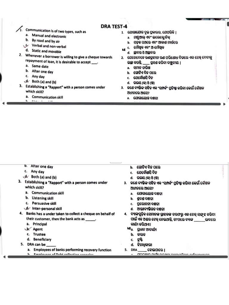 DRA Question and ANS 2 | PDF