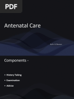 Antenatal Care Card Template | PDF | Gynaecology | Sexual Reproduction