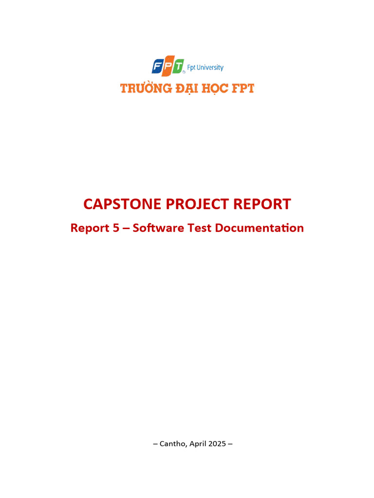 Software Testing Documentation Report | PDF | Software Testing ...