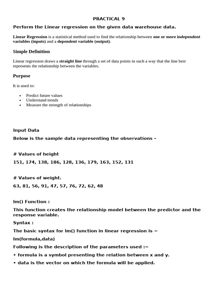 Linear Regression Analysis Guide | PDF | Linear Regression | Dependent ...
