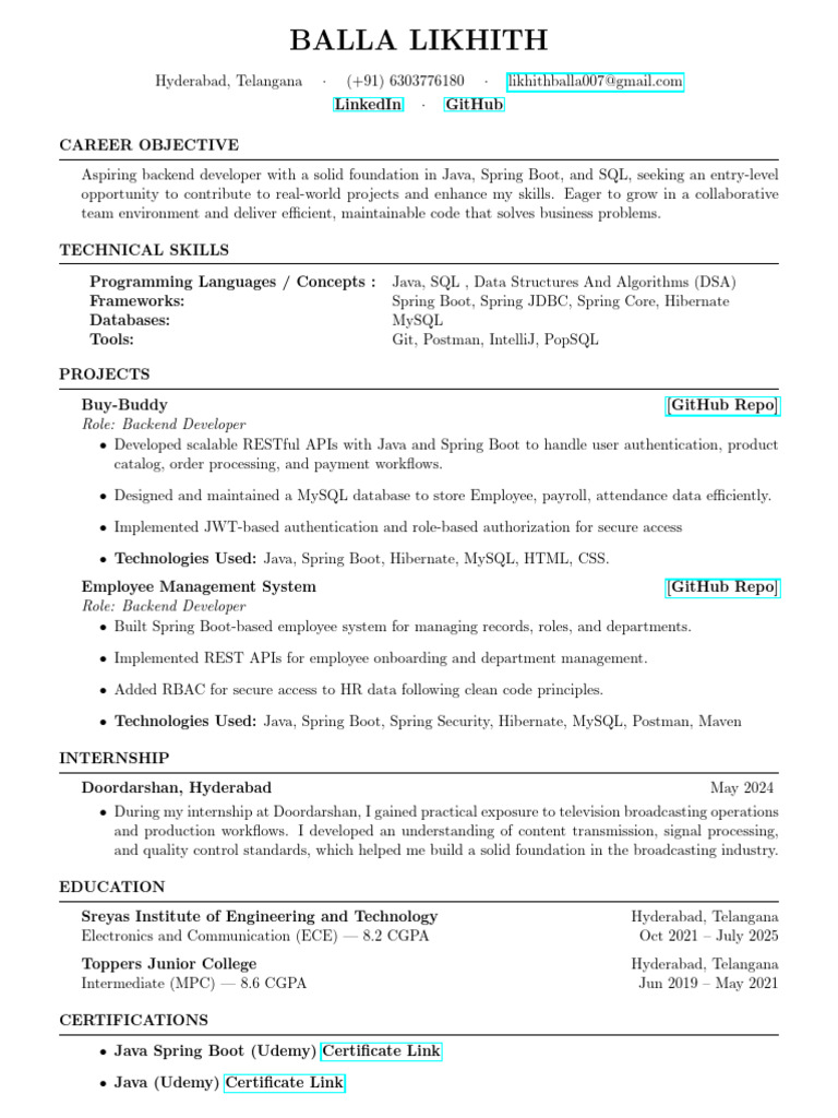 likhith | PDF | Databases | Java (Programming Language)