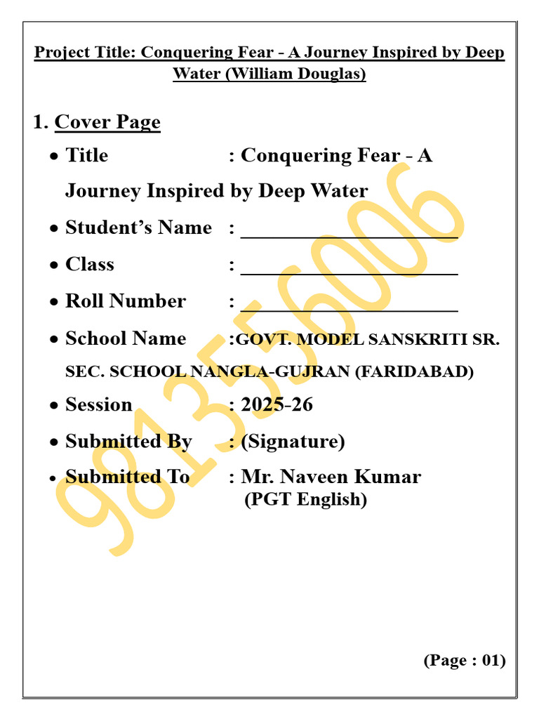 Overcoming Fear: Insights from Deep Water | PDF | Fear | Courage