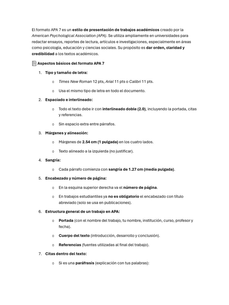 Guia APA 7 | PDF | Estilo apa