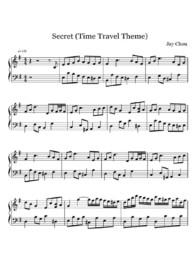 Secret Time Travel Theme by Jay Chou | PDF